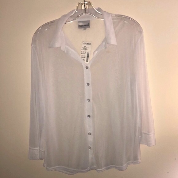 Fashion Bug | Tops | Fashion Bug Sheer Button Down | Poshmark